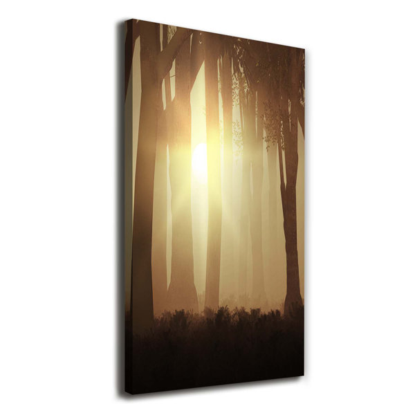 Alpen Home Nebel im Wald - Kunstdrucke auf Leinwand | Wayfair.de